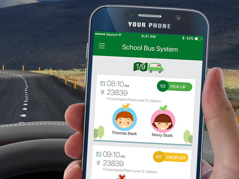 School Bus by Bo Tram on Dribbble