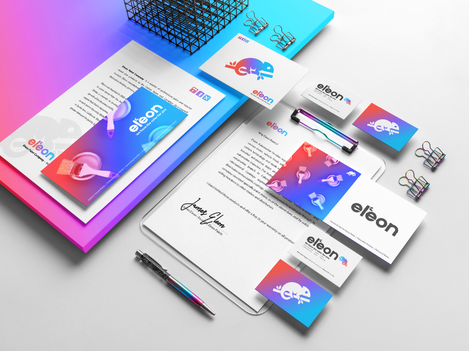 Eleon Paints Branding No. 1 by Dylan Roelke on Dribbble