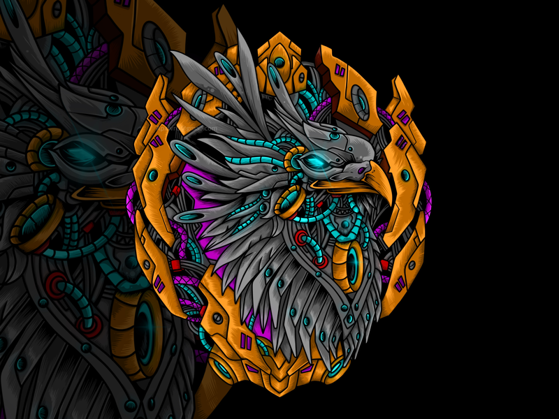 Mecha eagle by apxwr on Dribbble
