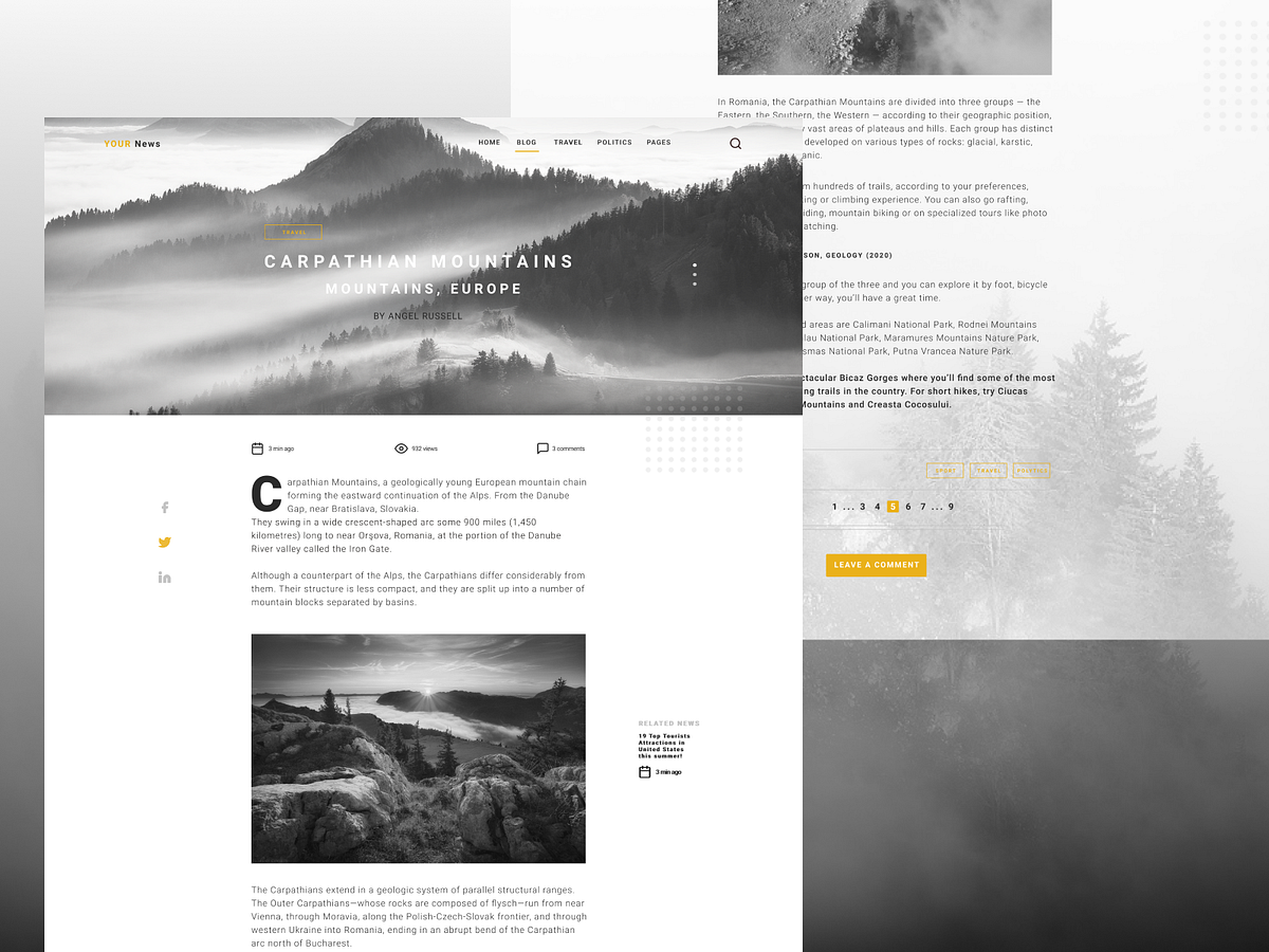 News Website designs, themes, templates and downloadable graphic ...