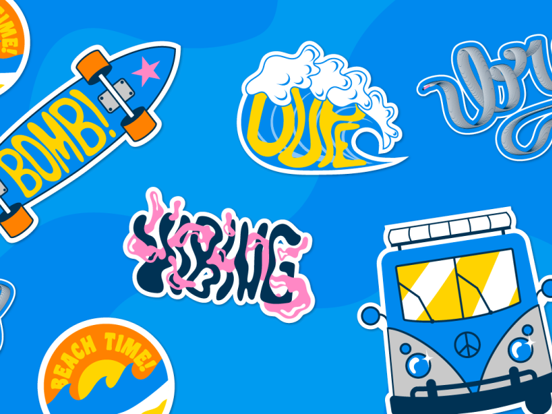 Califa Stickers by Camila Dienstmann on Dribbble