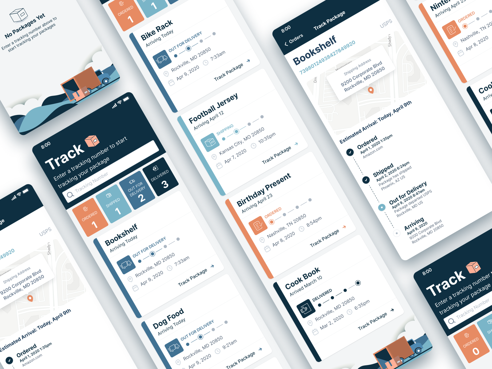 IoT Delivery Tracking by Lauren Winkler for Leverege on Dribbble
