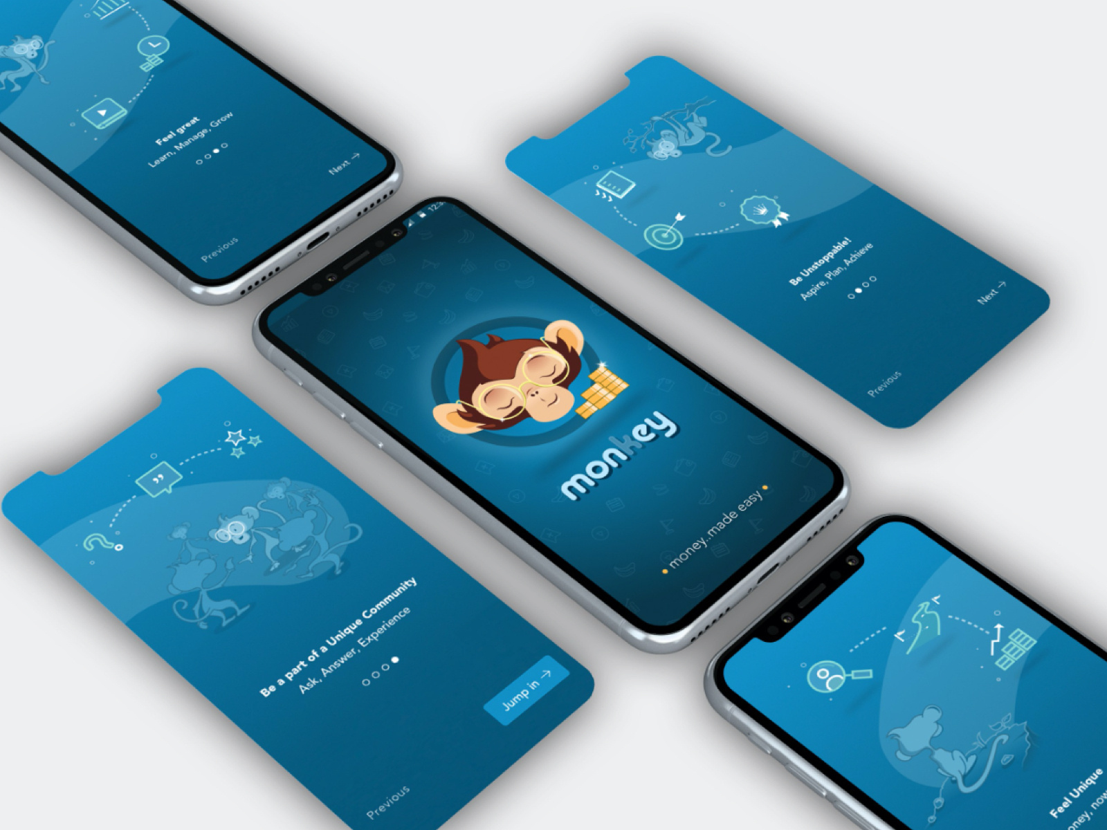 Monkey Money Andoird app by Pepper Square on Dribbble