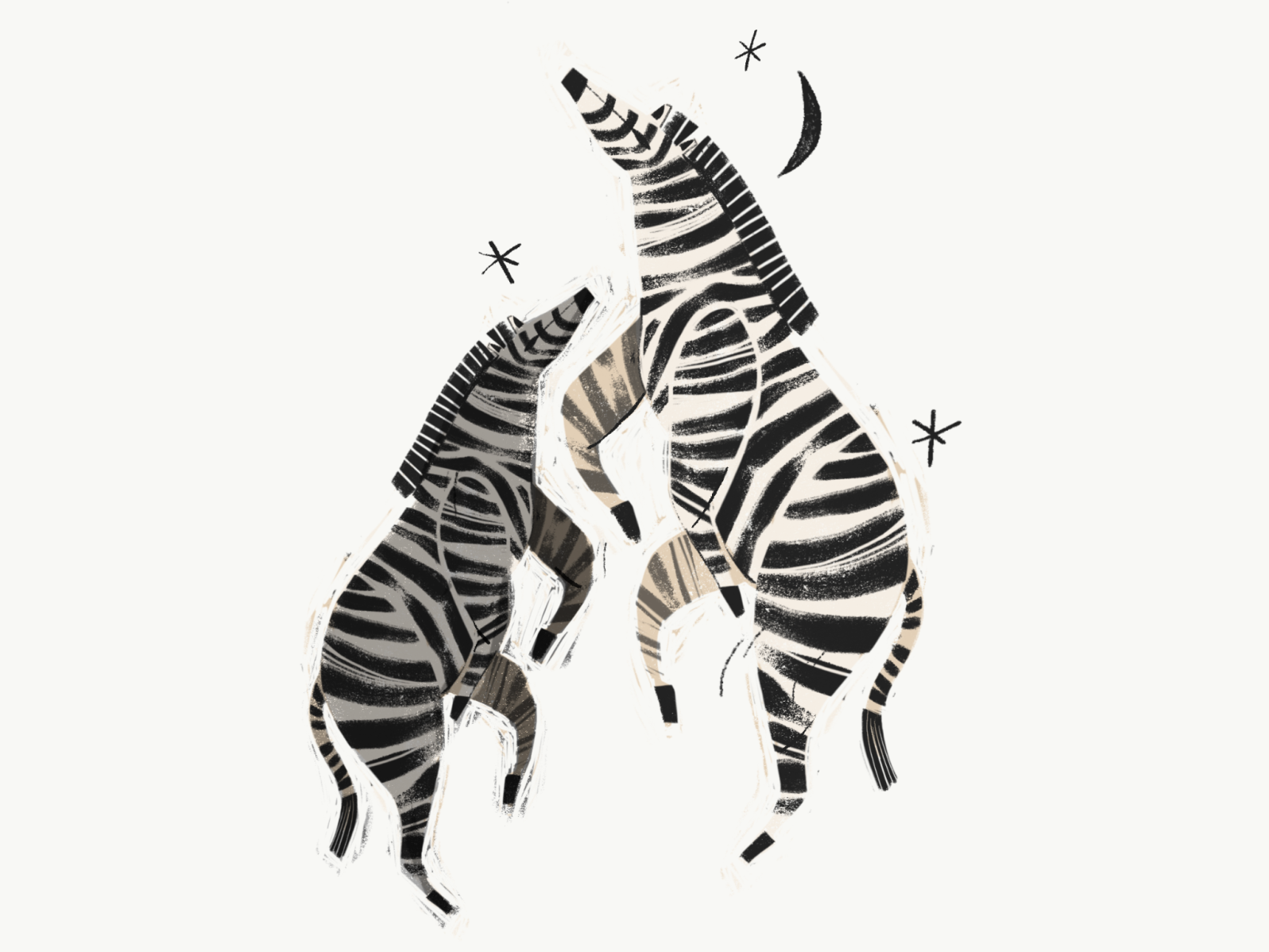 Dancing Zebras by Anne Selling on Dribbble