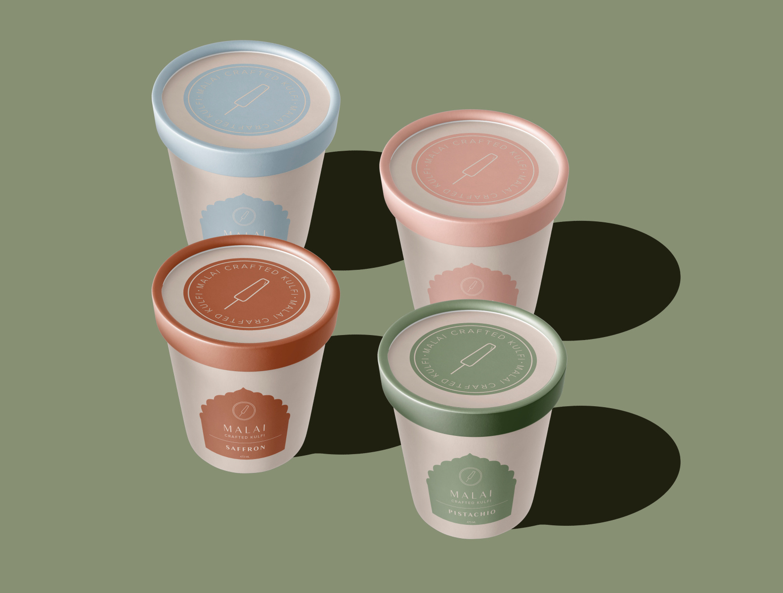 Packaging Design for MALAI - CRAFTED KULFI by lianne mendes on Dribbble