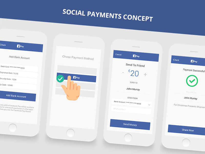 Facebook Pay by Cianan on Dribbble
