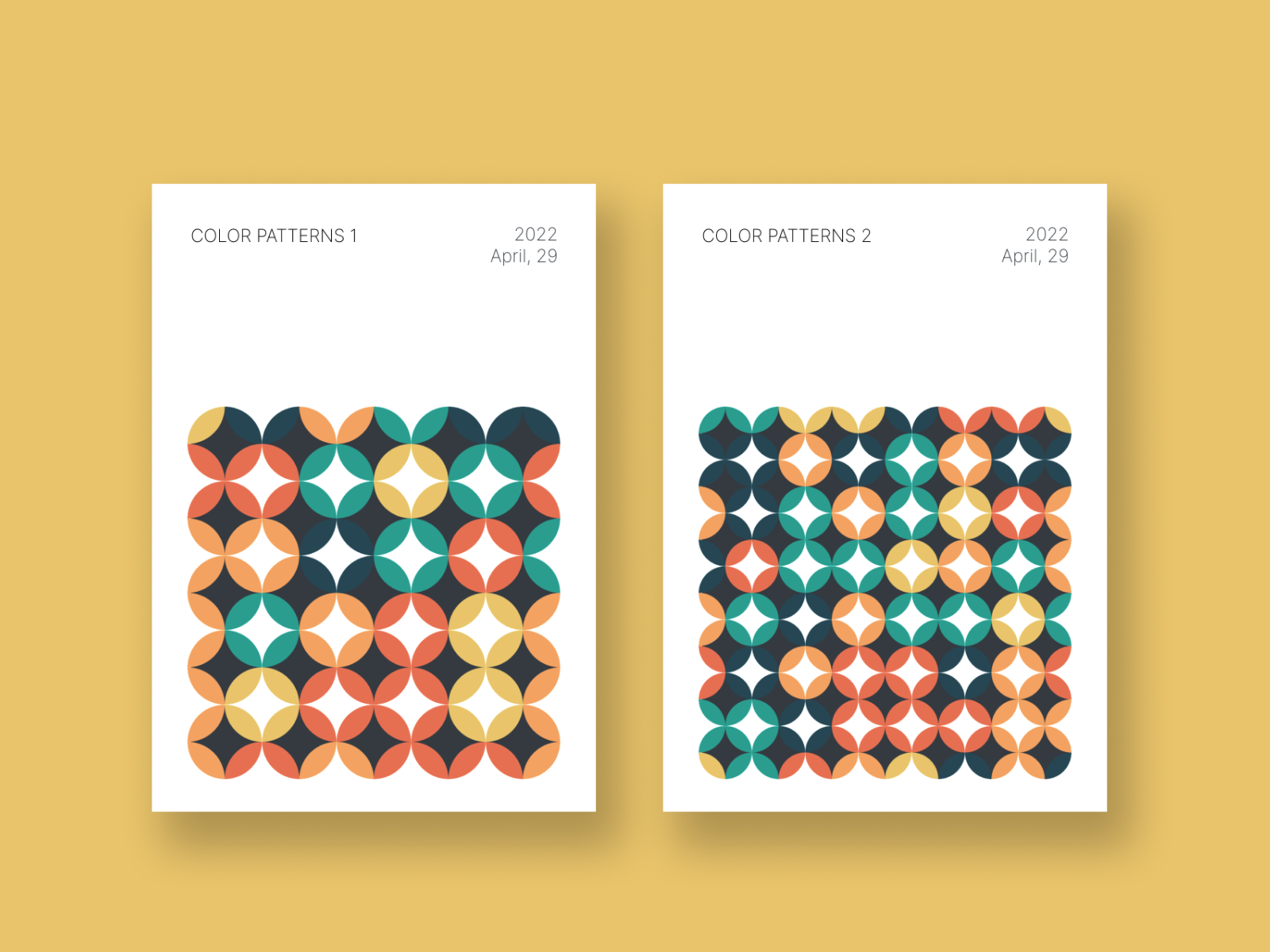 Color Patterns 01 by Bianca Popescu on Dribbble