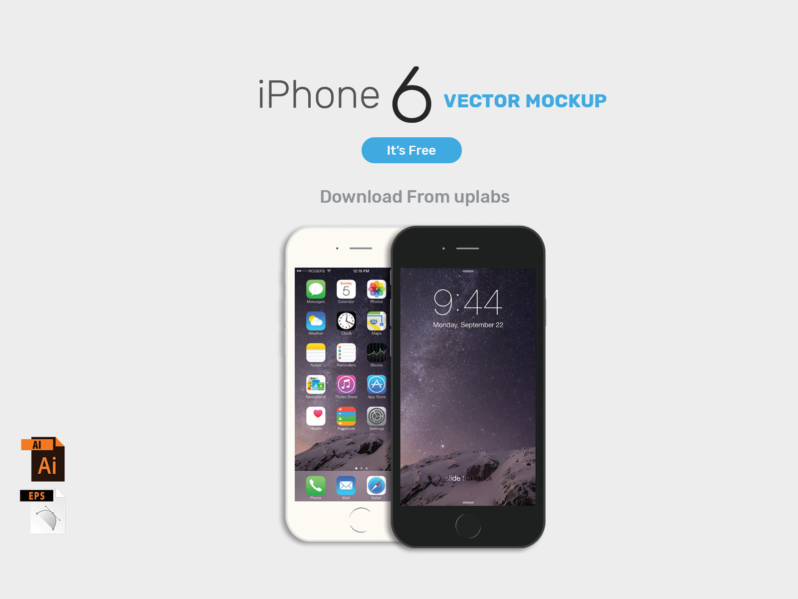 iPhone 6 vector mockup by DesignTorch on Dribbble