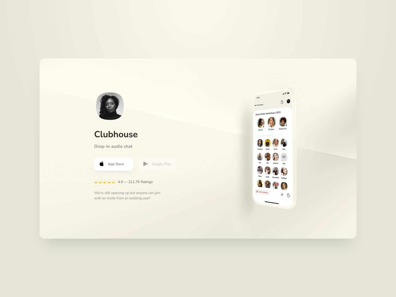Clubhouse Website by traf on Dribbble