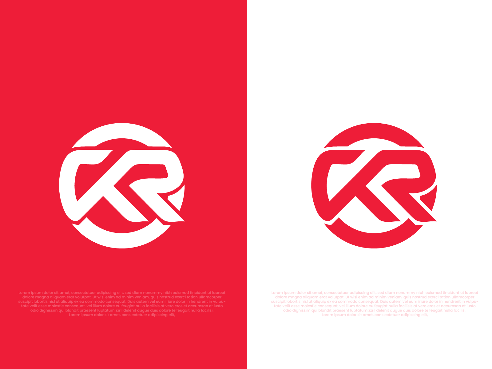 KR LOGO DESIGN by Saykat Graphics on Dribbble