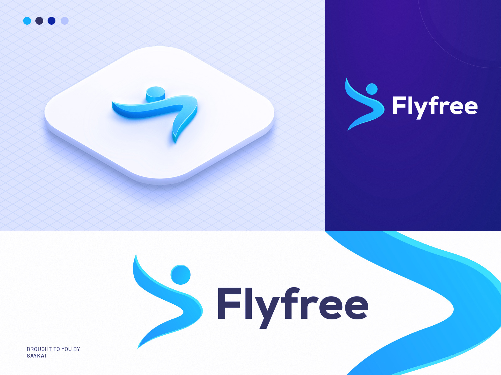 Flyfree Lgo by Saykat Graphics on Dribbble