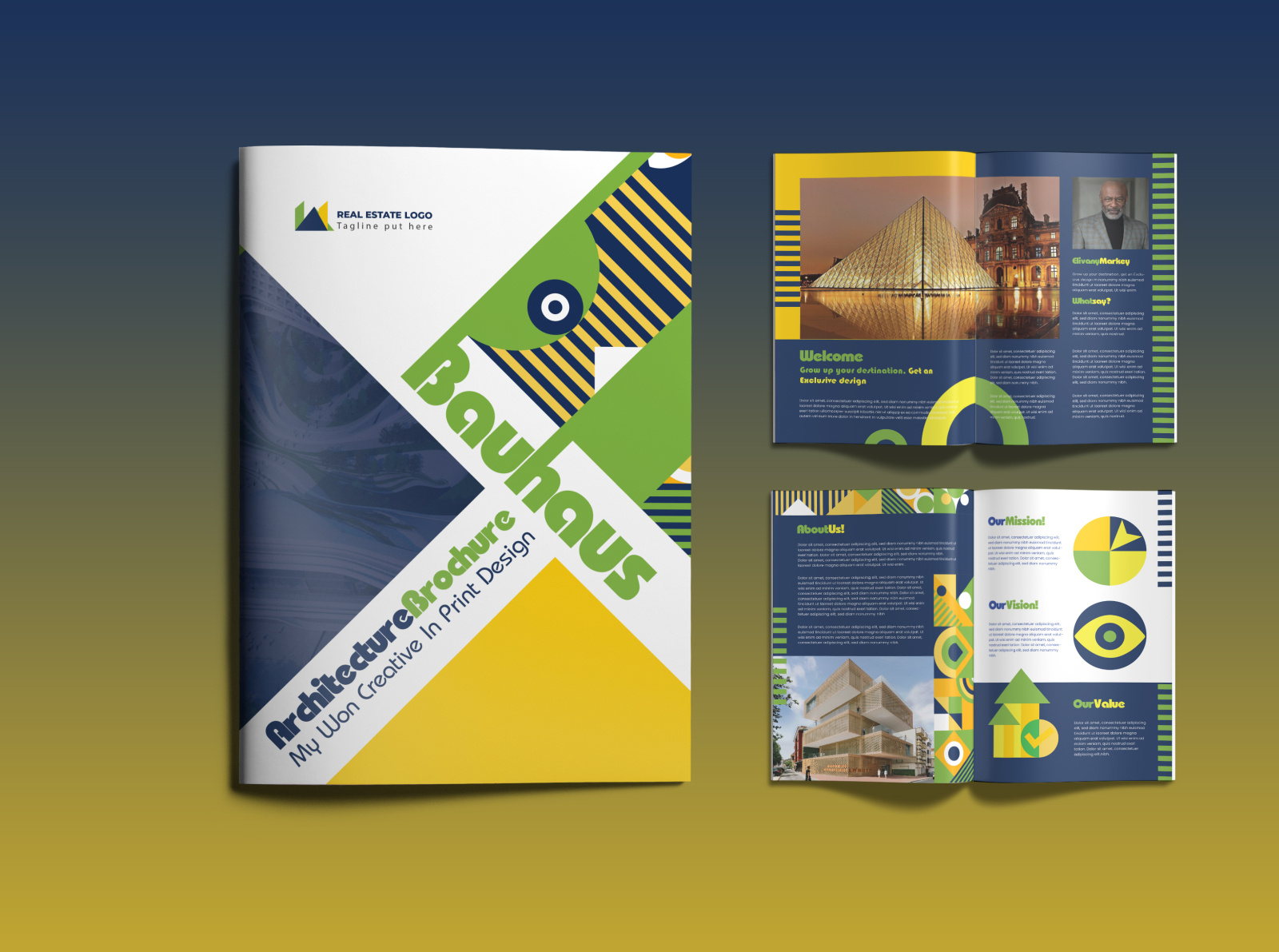 Architecture Brochure design Bauhaus by Barun Chandra Saker on Dribbble