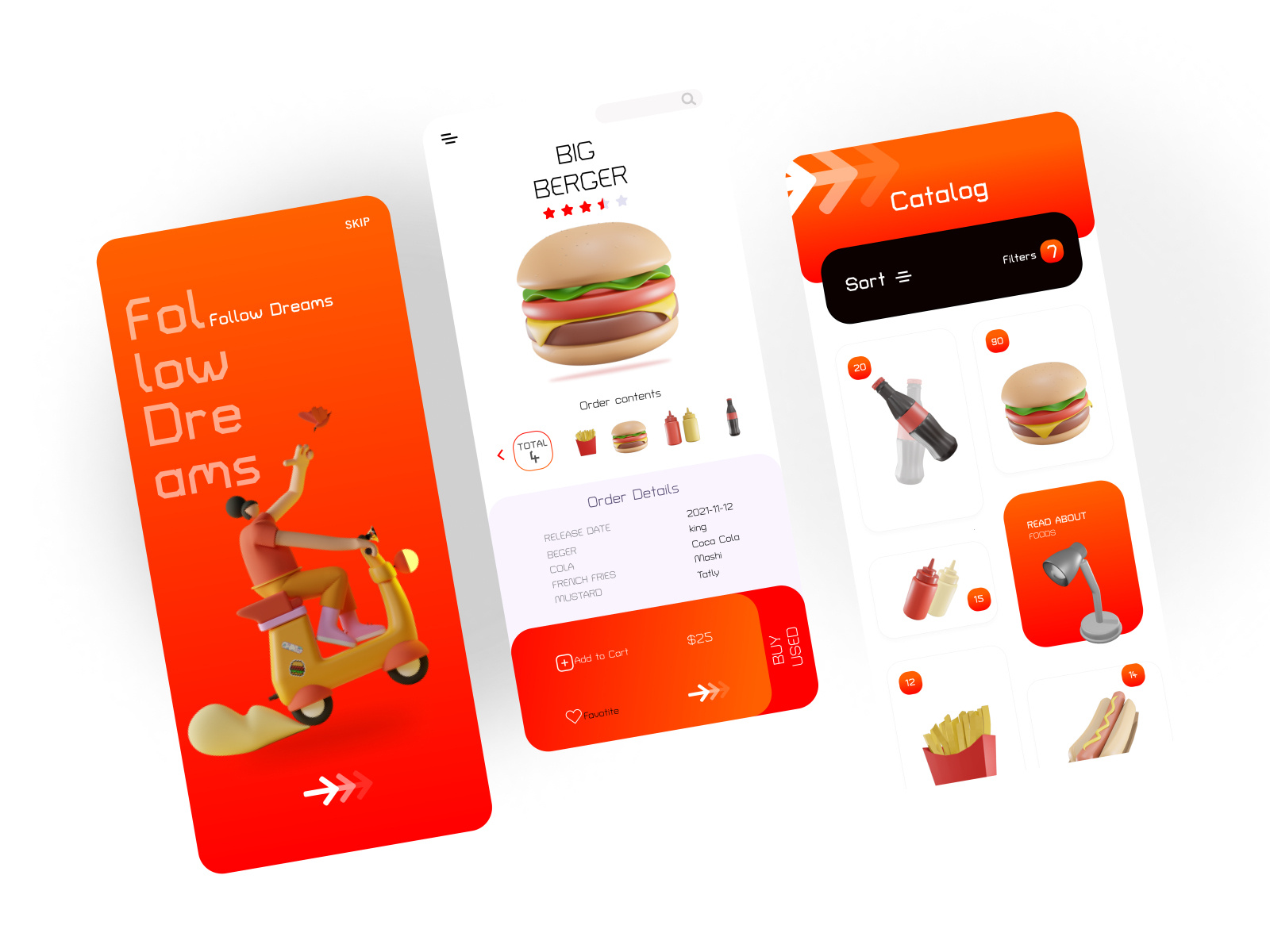 concept ui/ux for Food Delivery App by Vali on Dribbble