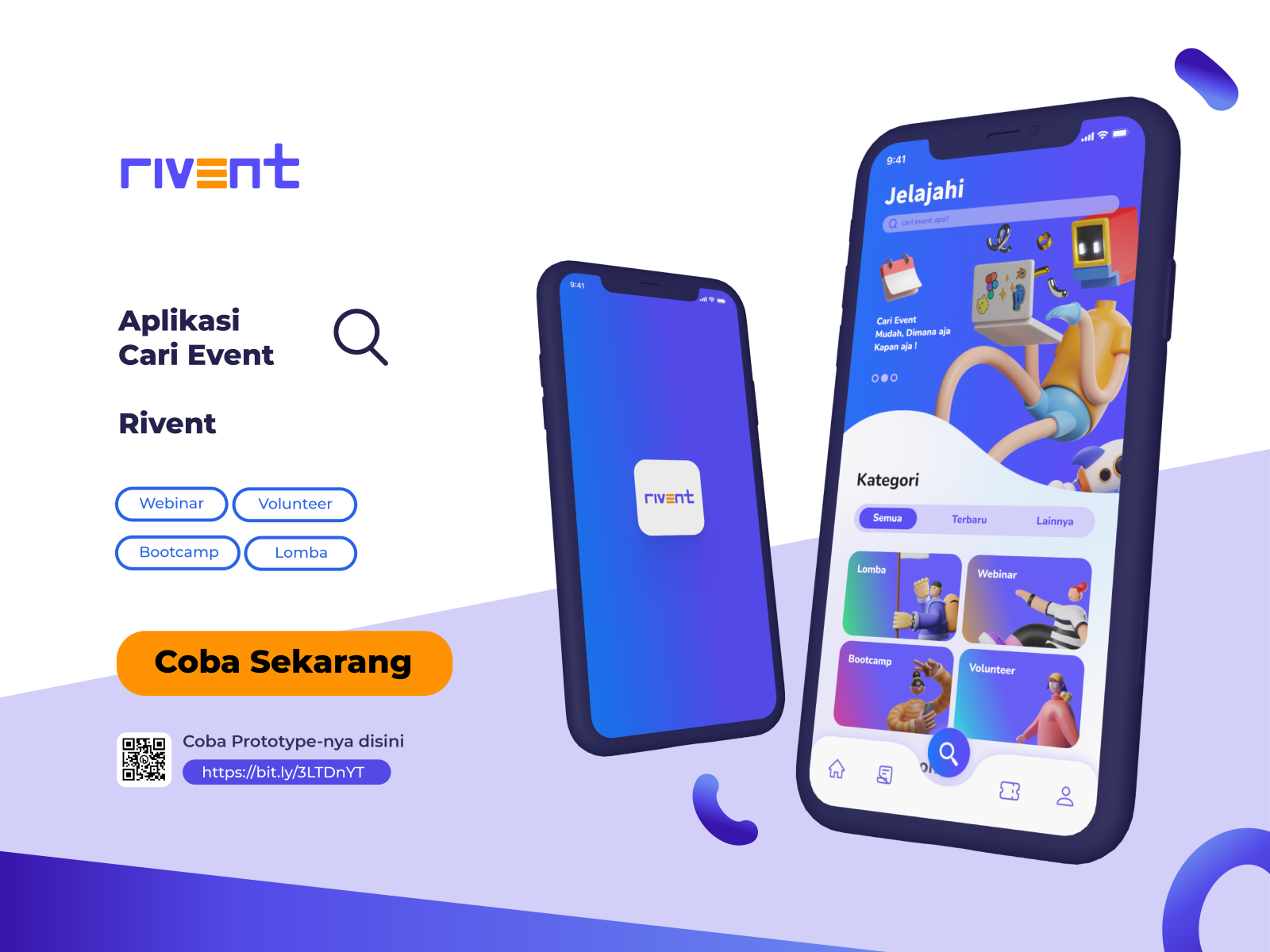 UI/UX Design for Rivent App by Cahya Brian on Dribbble