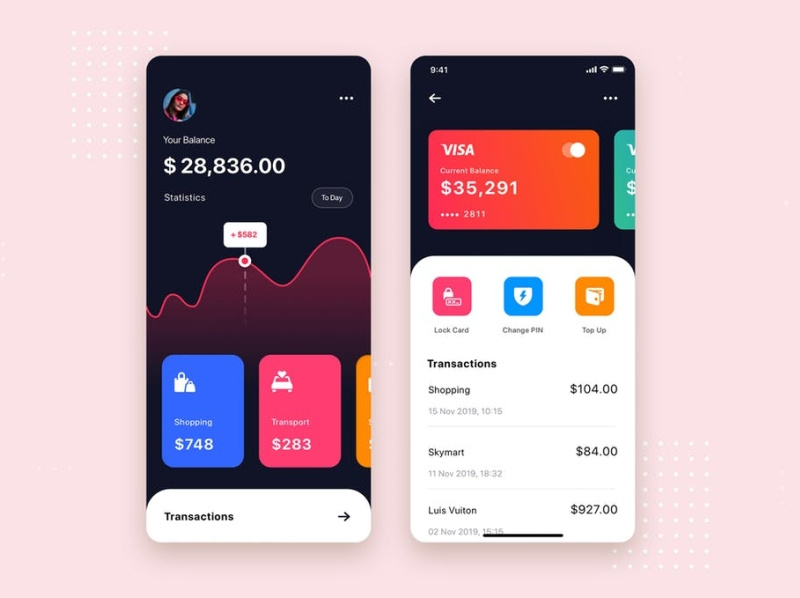 Dribbble - Bank App UI Kit.jpg by Junaid Ashraf Qureshi