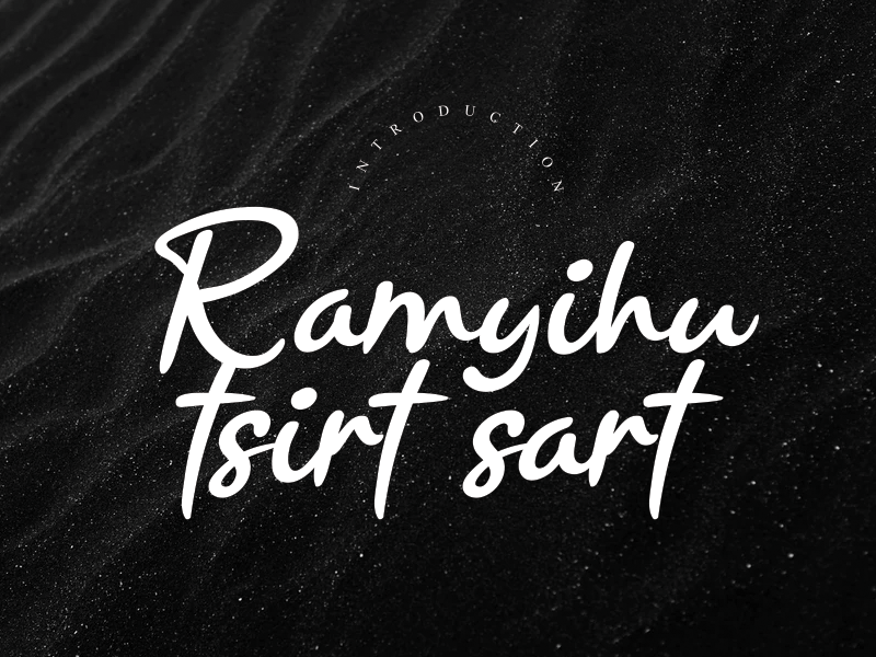 Ramyihu handwriting font by andikastudio on Dribbble