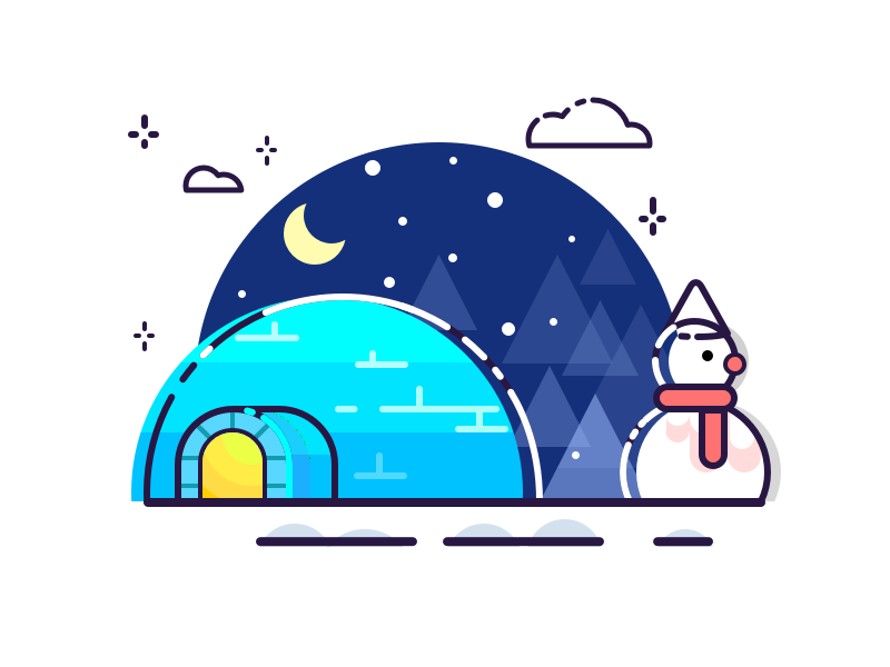The Ice House by xujin for PP Design on Dribbble