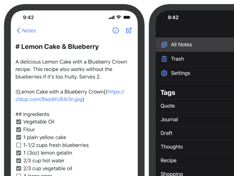 Simplenote icons in context by Carlotta Govi on Dribbble