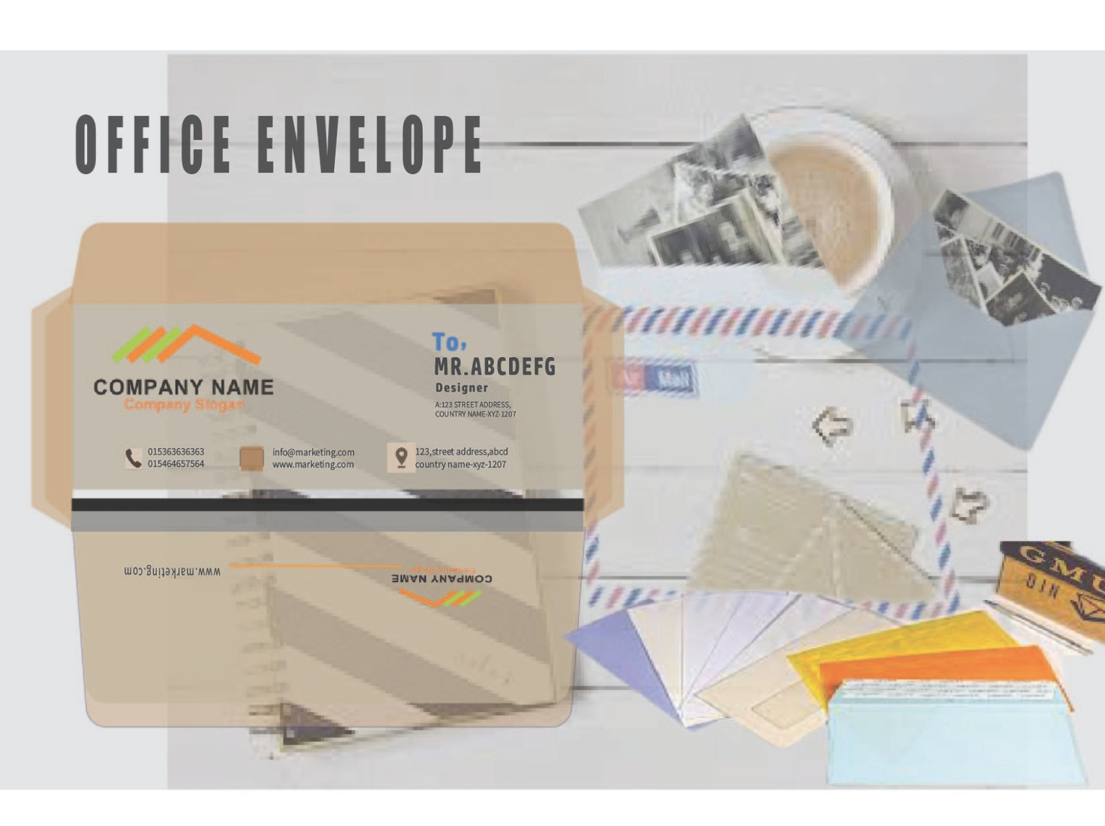 office envelope by Shurid Sohom on Dribbble