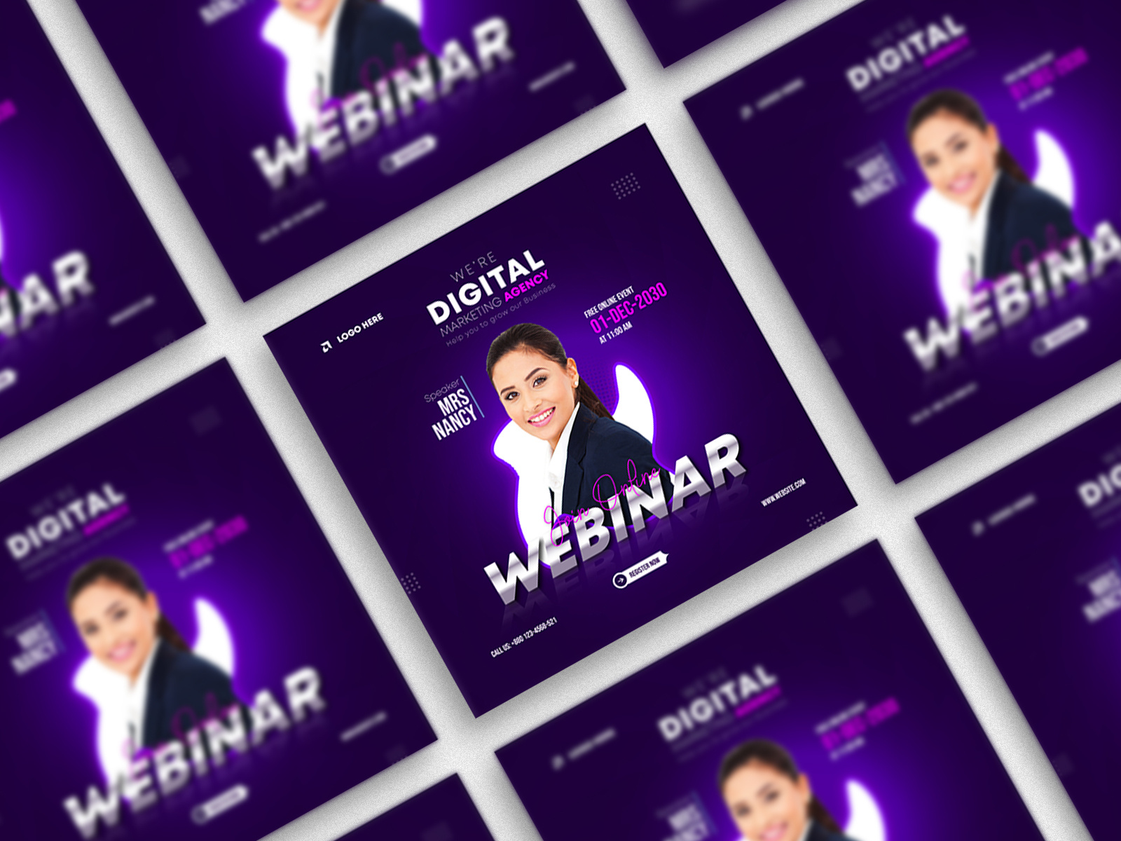 Webinar Social Media Design | Instagram post | ads banner by Arman U ...