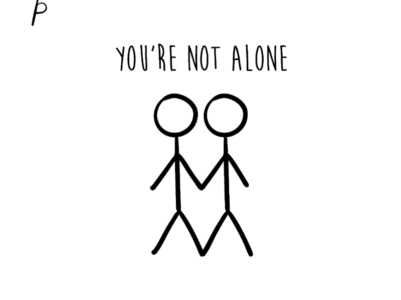 You're not alone by Yaumil Putra by Yaumil Putra on Dribbble