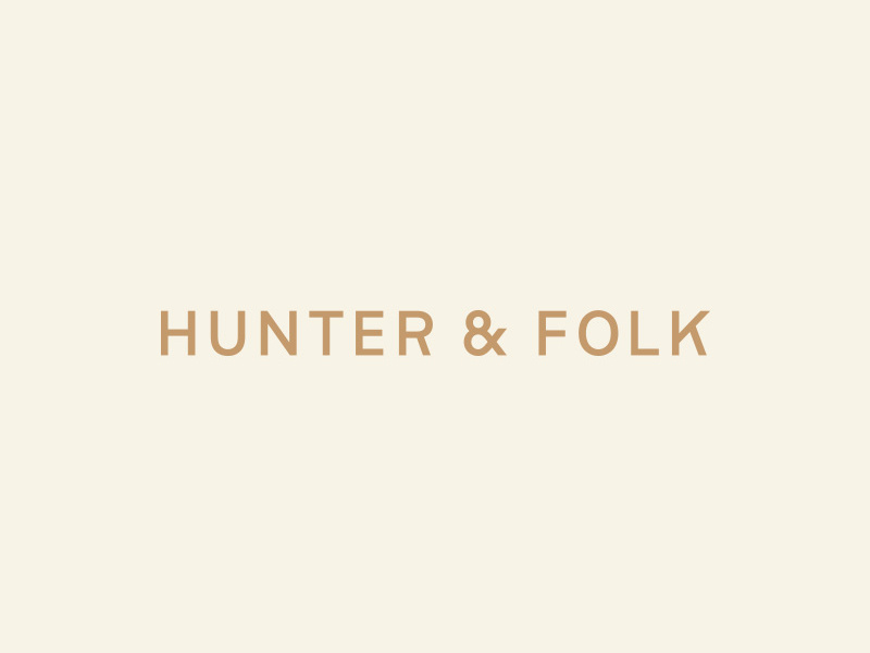 Hunter & Folk Branding by Cristie Stevens on Dribbble