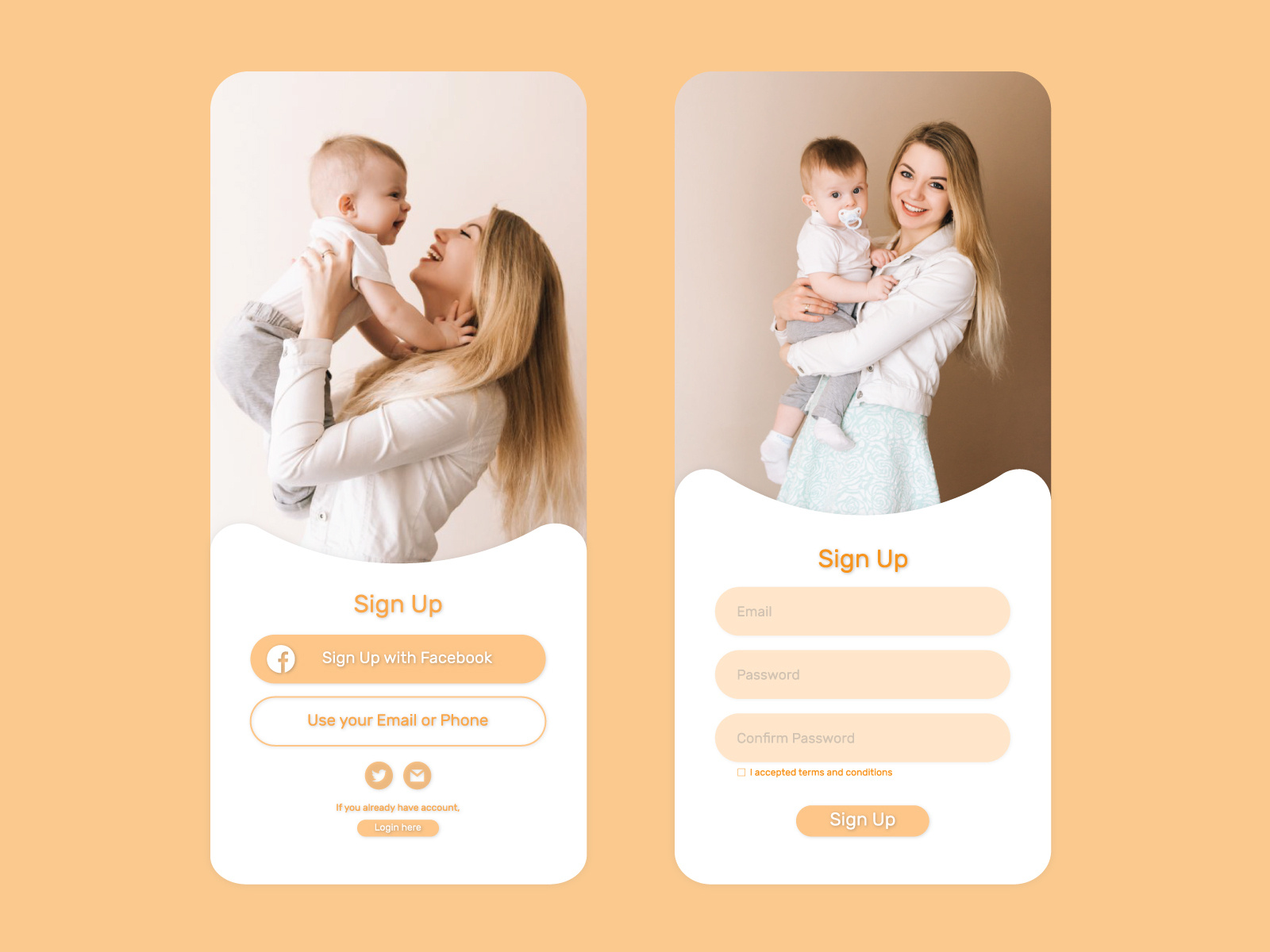 Baby Care UI Concept by Tanvir Alam Hira on Dribbble