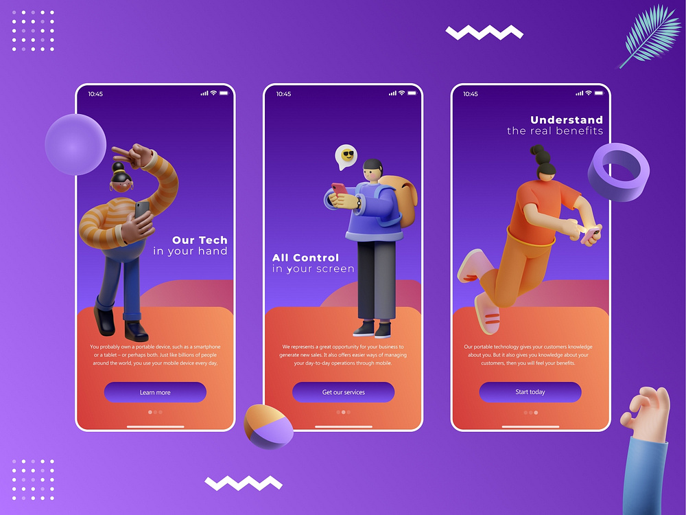 Browse thousands of Intro Screen images for design inspiration | Dribbble