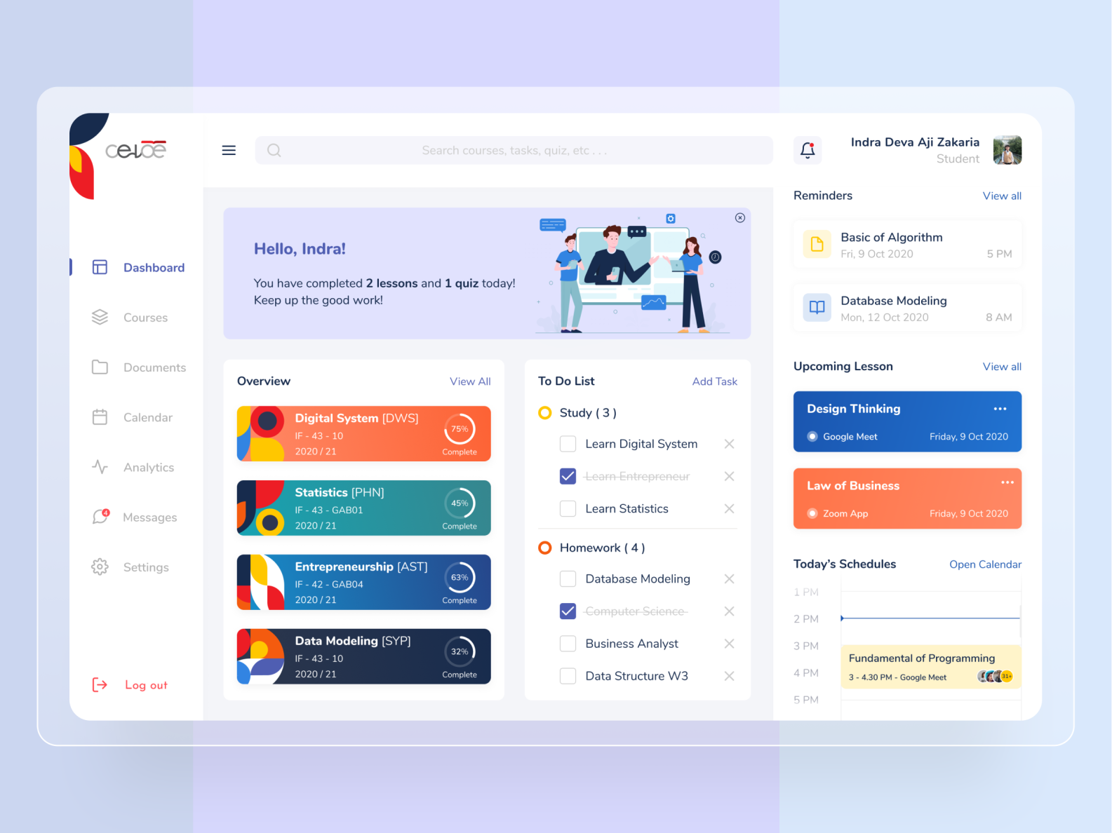 CeLOE Dashboard Redesign Concept by Madesign Studio on Dribbble