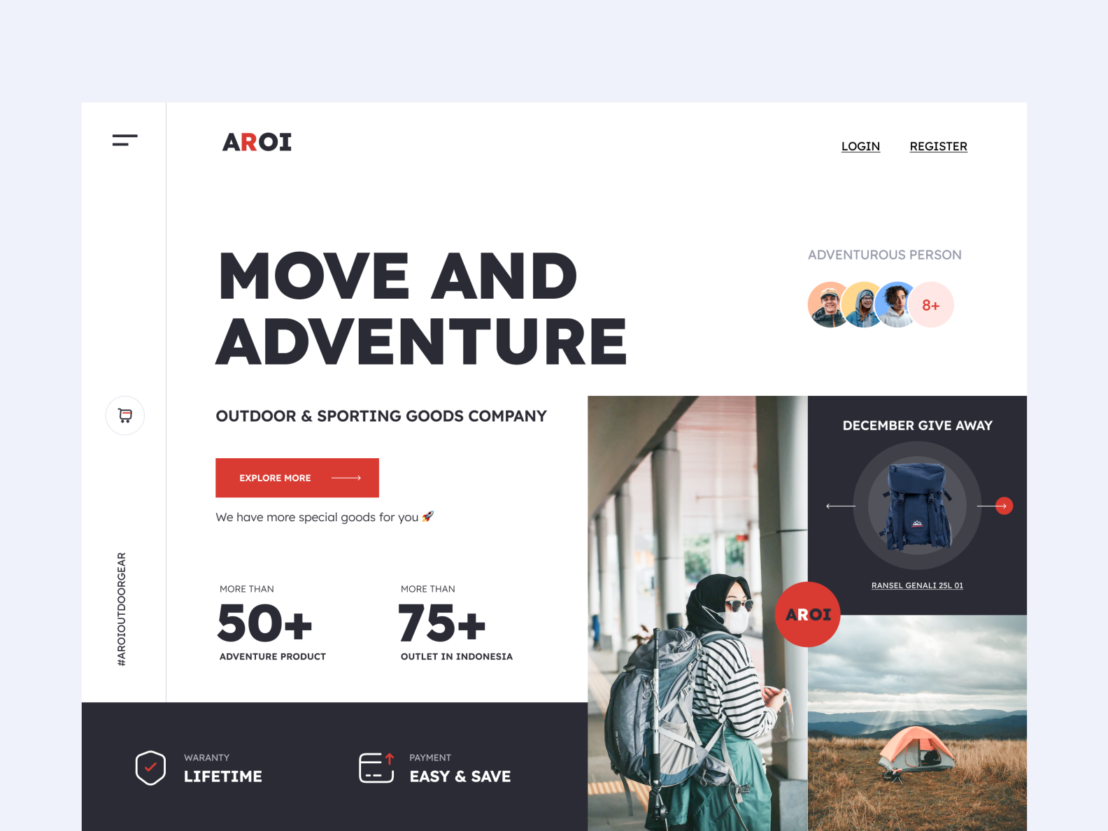 Web Header Design by Priyanshi Davra on Dribbble