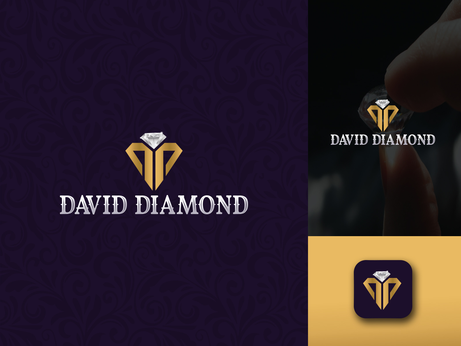 David Diamond Logo Design by Md Ismail Mallick on Dribbble