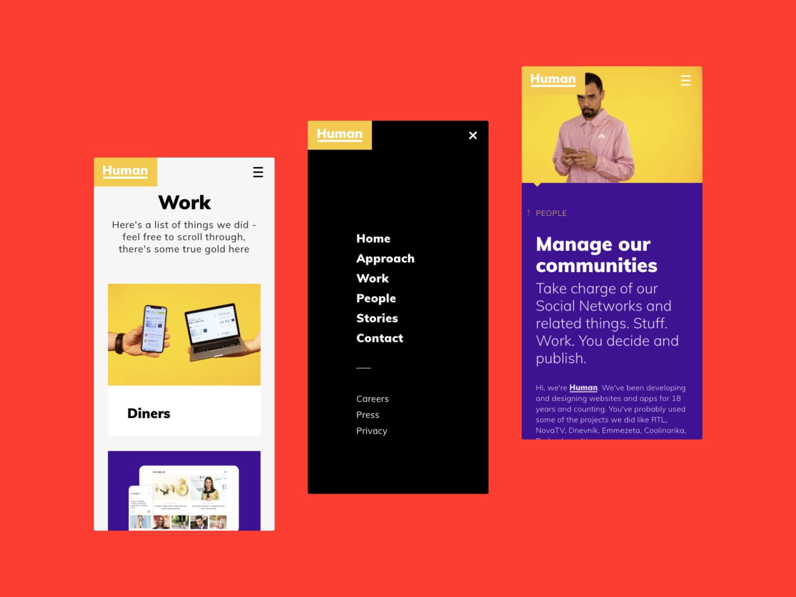 Human Mobile by Human on Dribbble