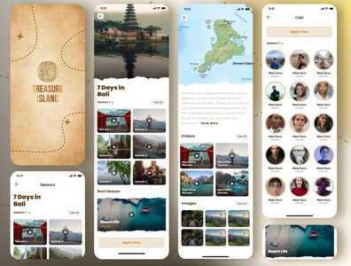 Treasure Island - Mobile Application Design by Afzaal Shafi on Dribbble