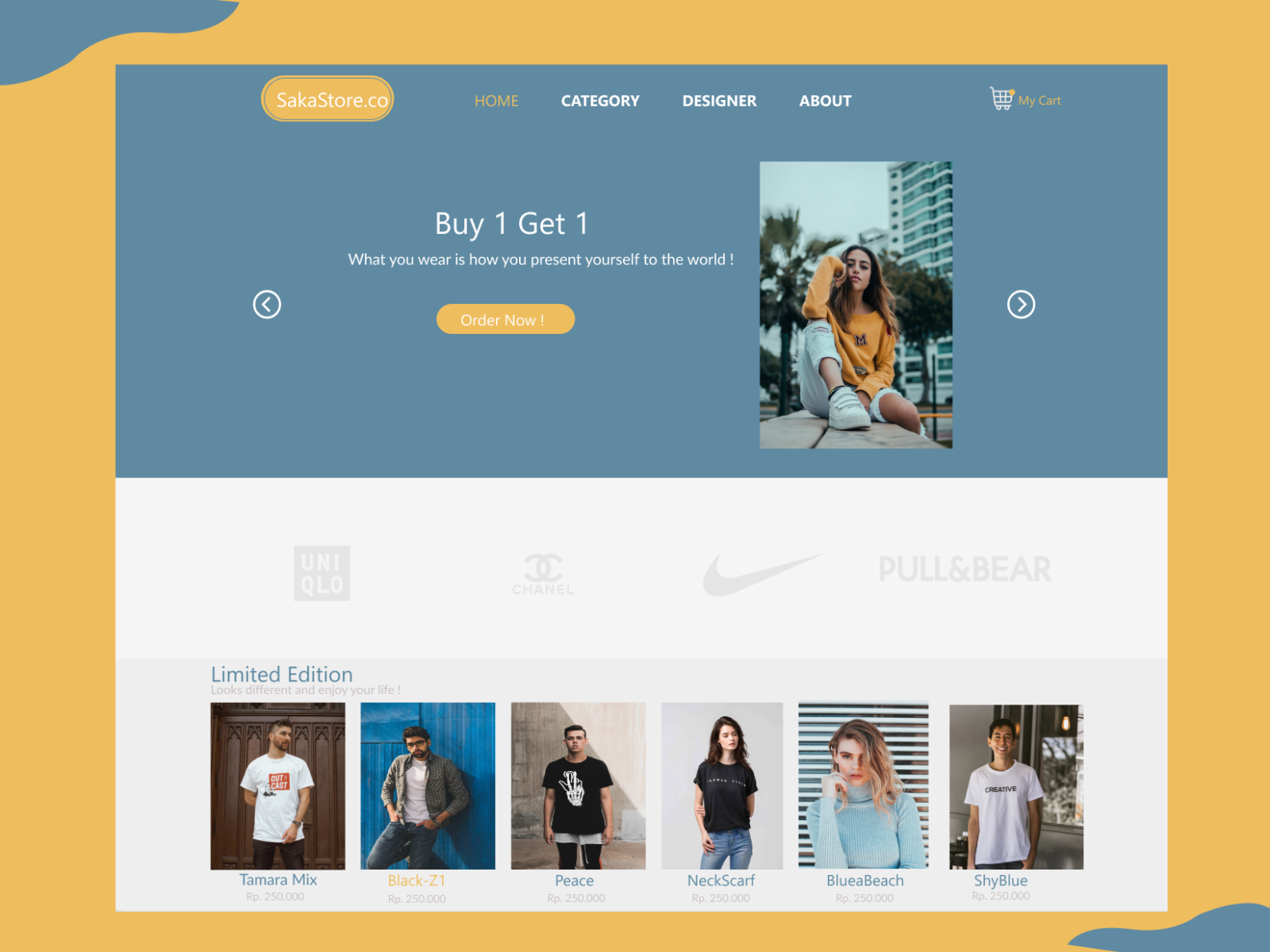 Home Page Fashion Design by Julianto Ahmad Nugraha on Dribbble