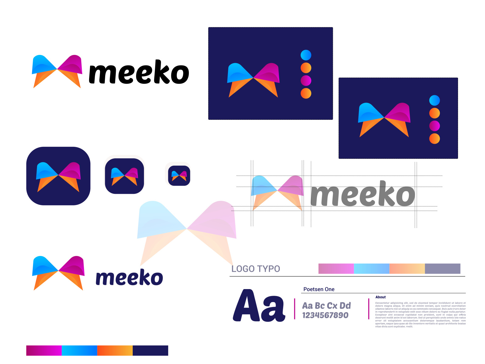 Meeko Logo by Abu Hena Rasel on Dribbble