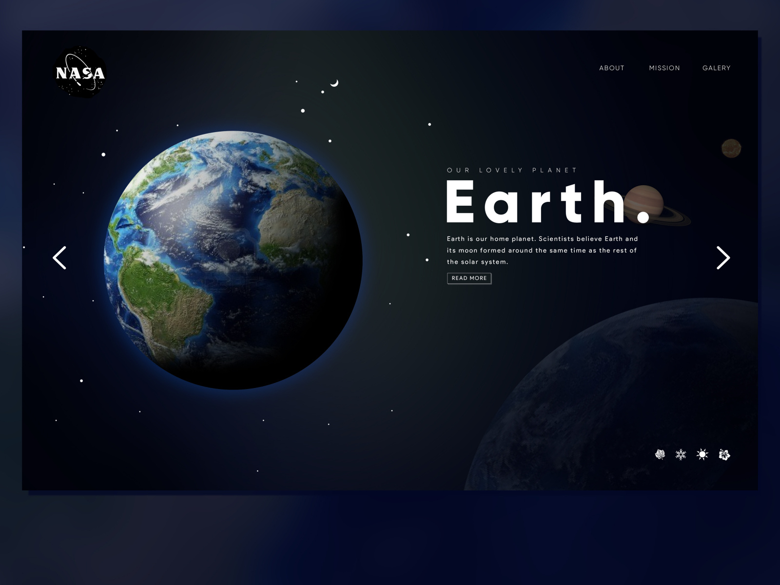 Nasa Landing page UI by Dede Rismawan on Dribbble