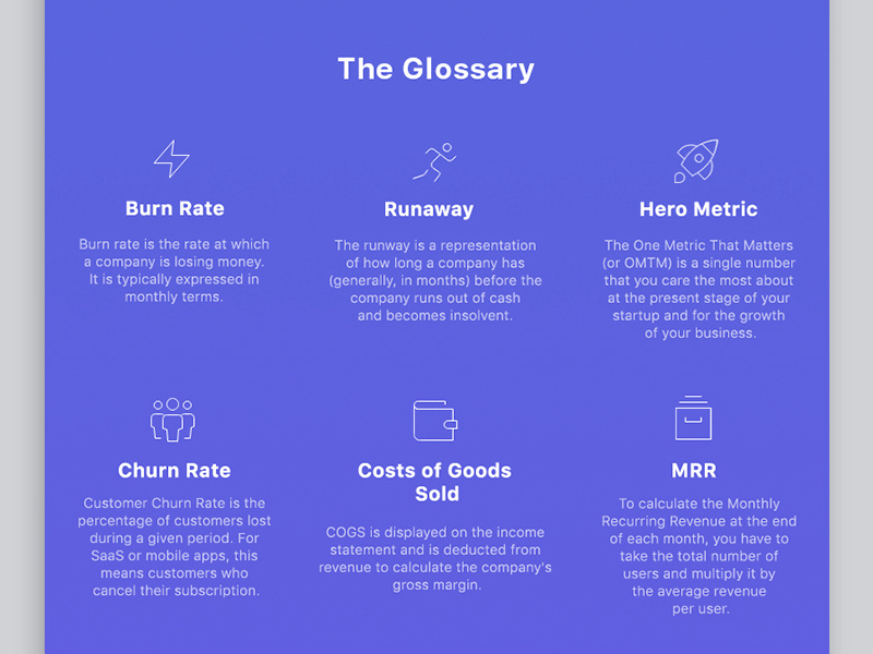 Infographic - The Glossary by Creative Tim on Dribbble