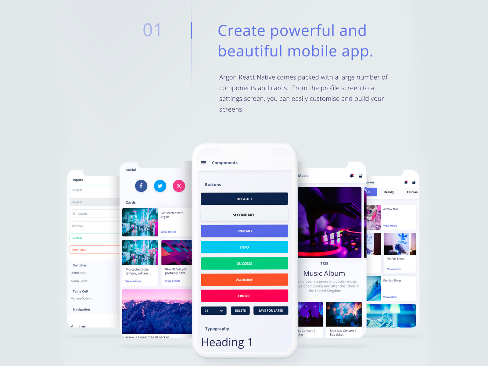Argon PRO React Native by Creative Tim on Dribbble