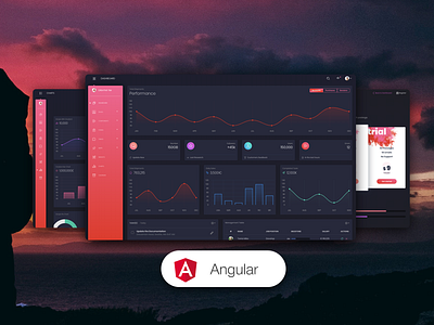 Black Dashboard PRO Angular by Creative Tim on Dribbble
