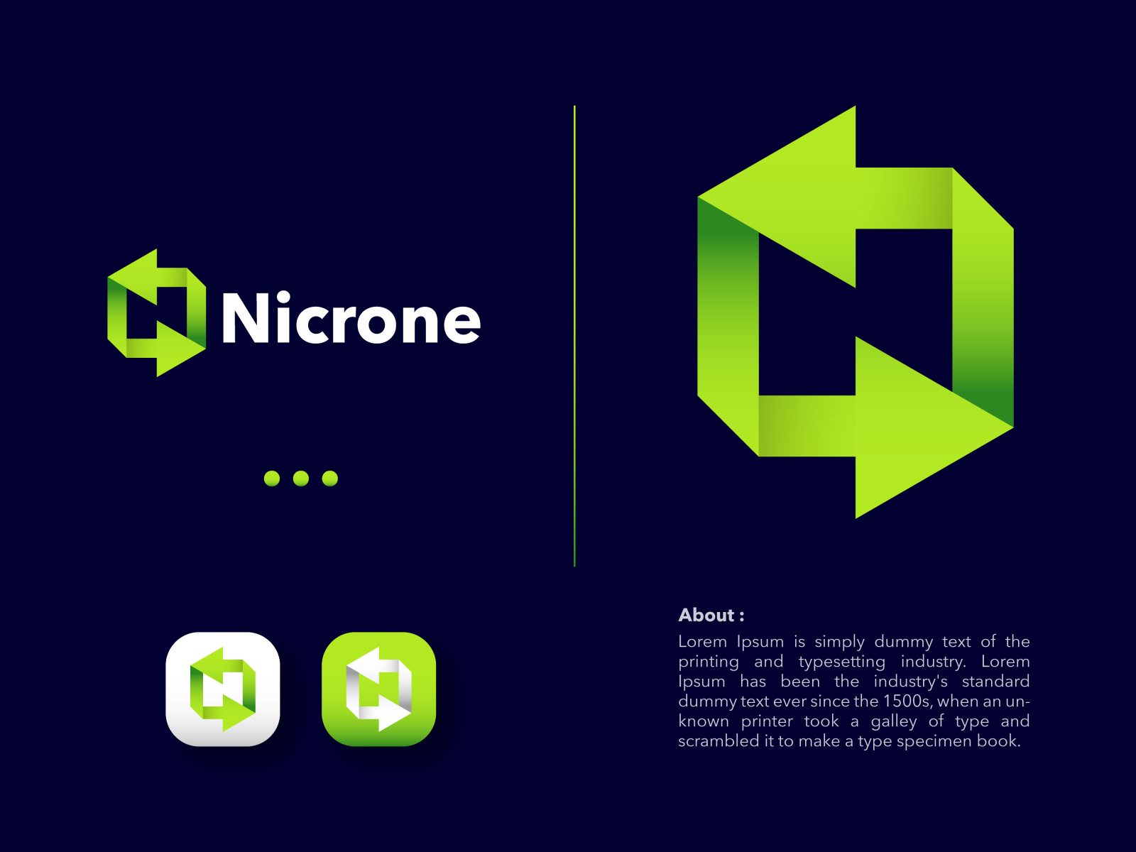 Nicrone logo design concept. by Shishir Ahmed on Dribbble