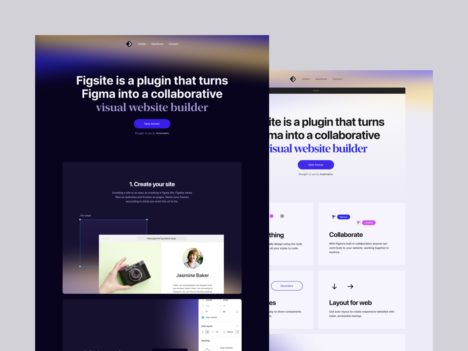 Figsite - Figma Plugin by Saxon Fletcher on Dribbble
