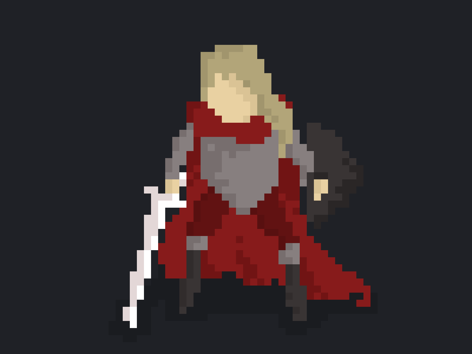 Pixel Art Animation of a Female Knight by Adam Hoffman on Dribbble