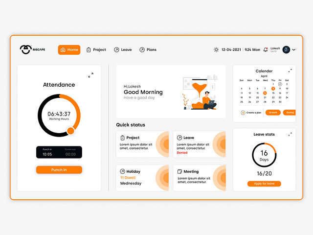 Attendance Dashboard designs, themes, templates and downloadable ...