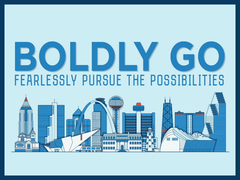 Boldly Go - Marketing Conference by Aaron Fiddelke on Dribbble