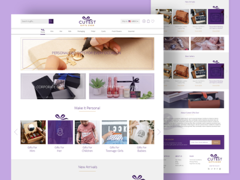 Gift Shop UI Design by Saji (Seyed Vahid Sajadi) on Dribbble