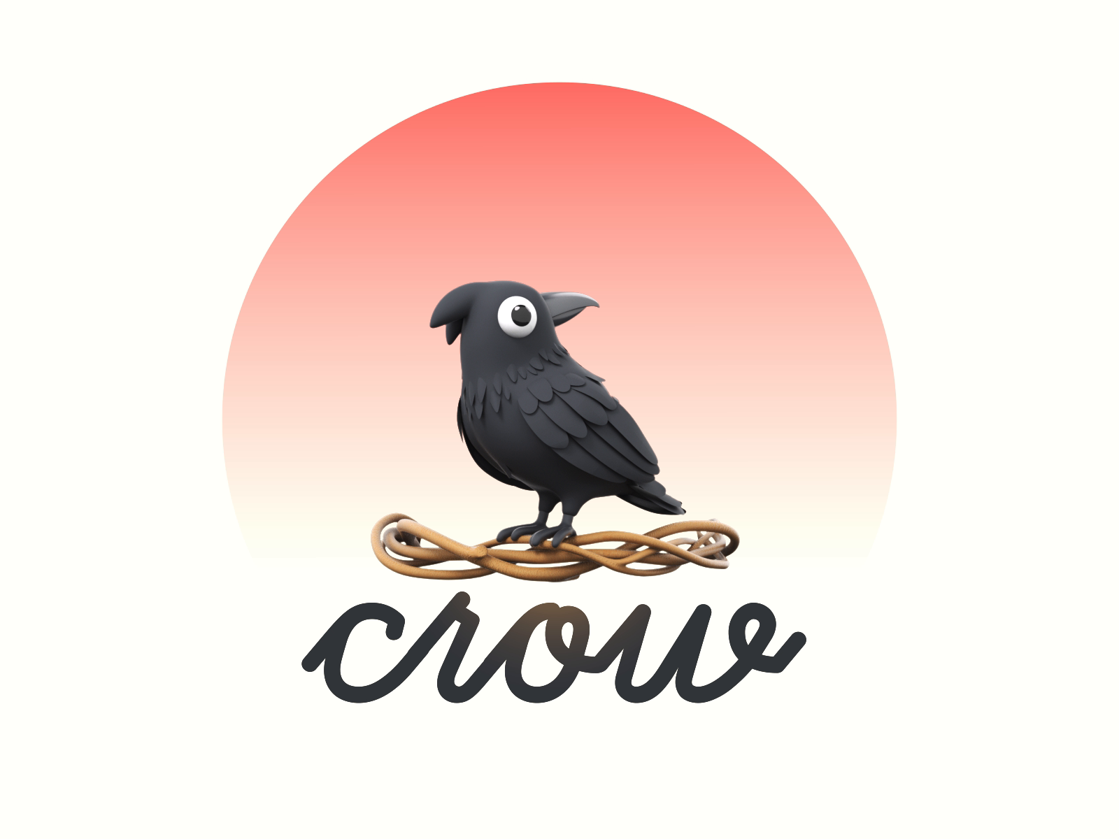 Happy Crow by uilab on Dribbble