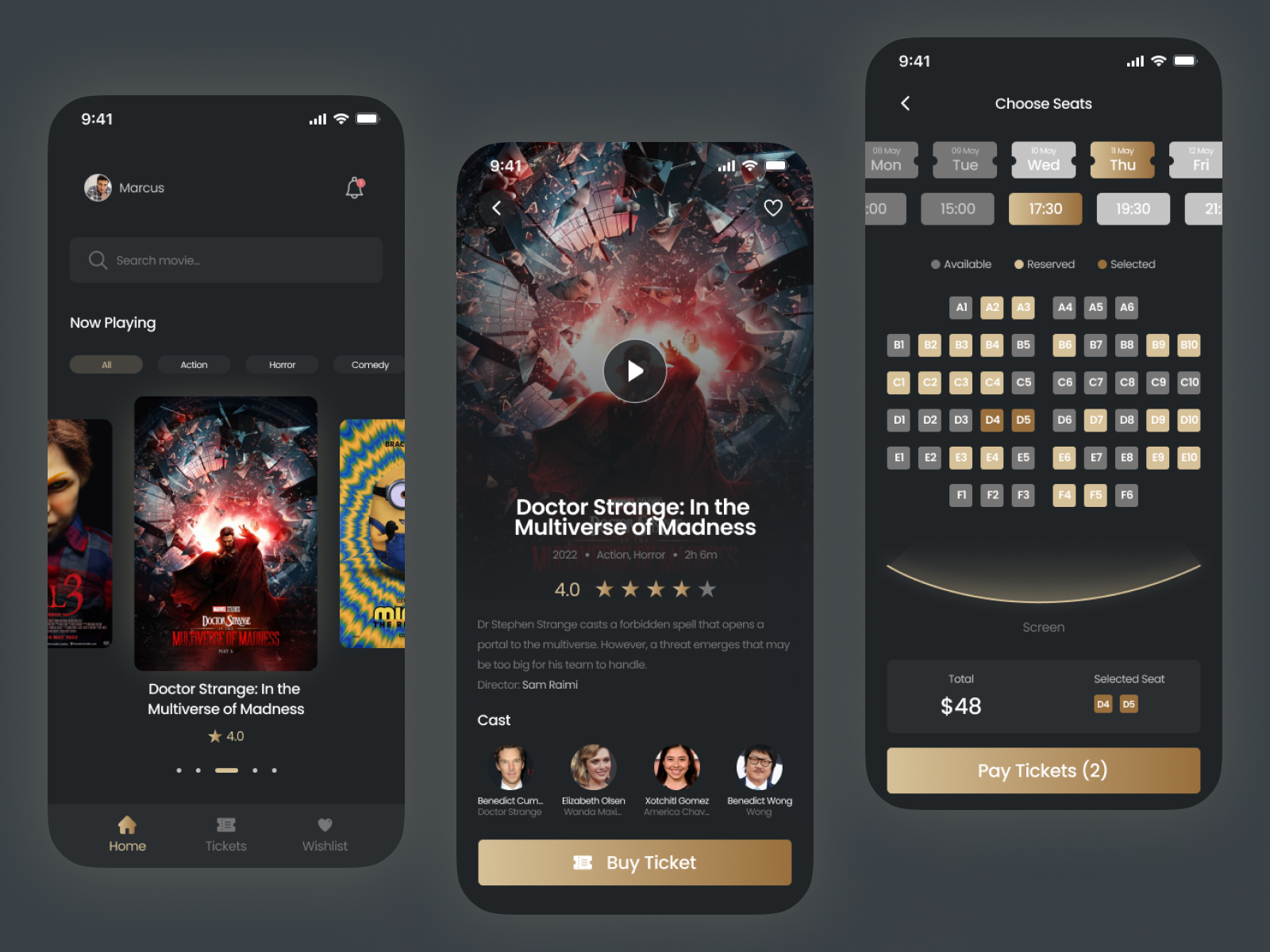 Cinema Ticket Booking App by Dedy Darmawan on Dribbble
