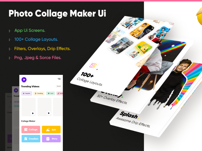 Photo Collage Maker App UI by LogicGo Infotech LLP on Dribbble