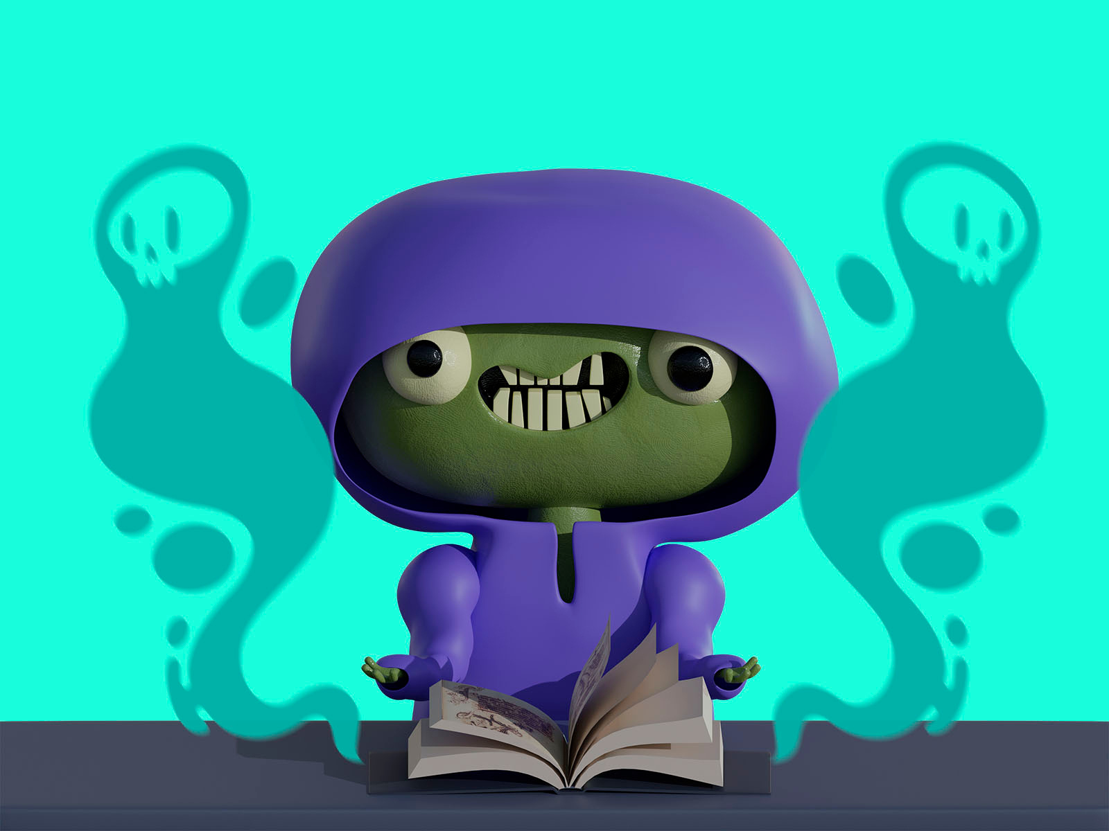 3D Wizard Character Cartoon by Bohdana Prozorova on Dribbble