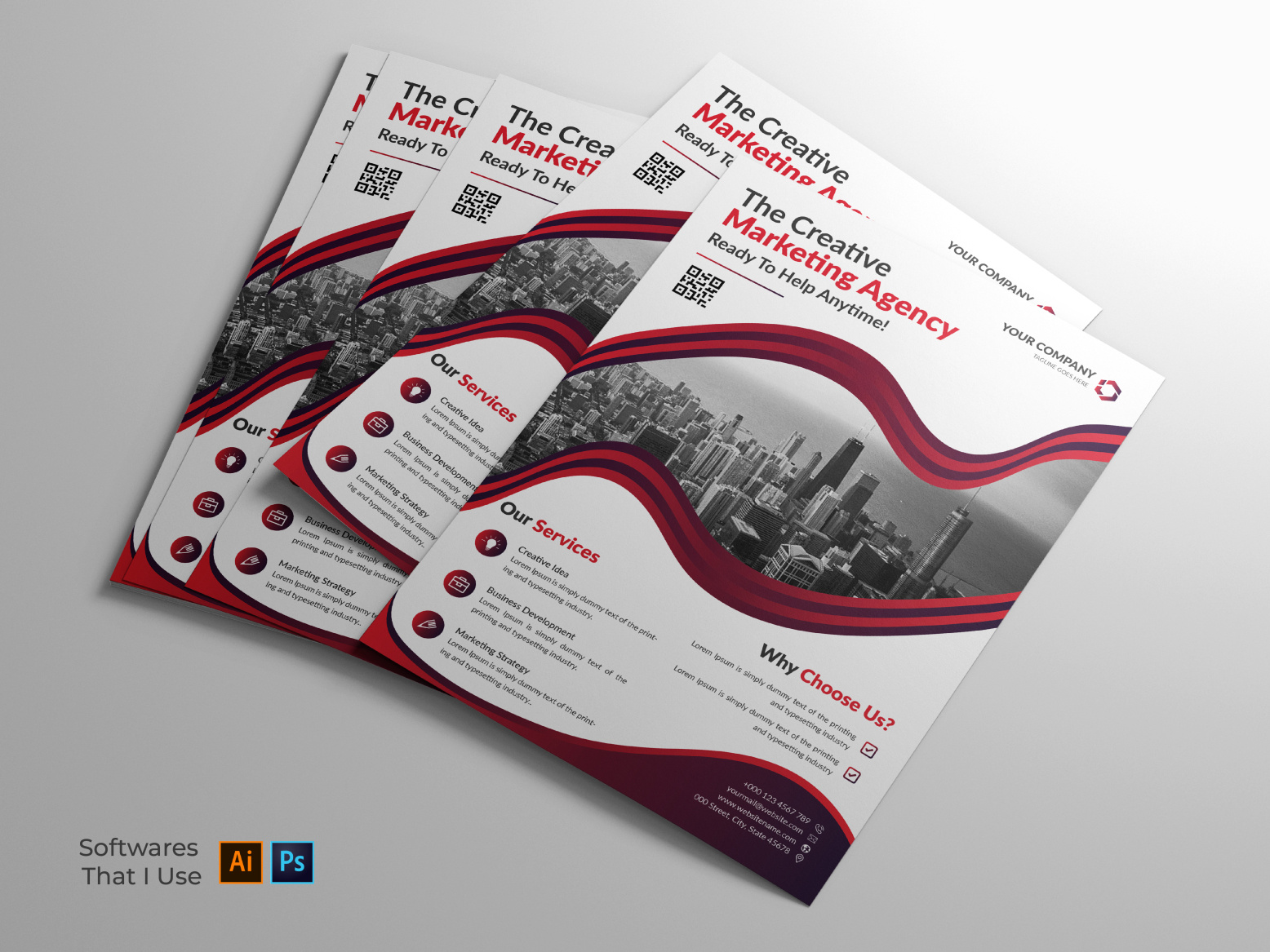 Corporate Business Flyer by Khan Asma Akther on Dribbble